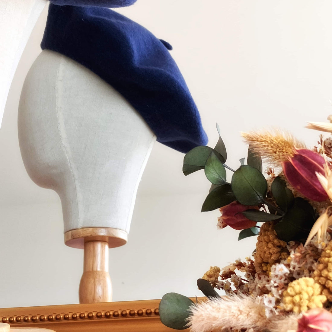 French beret in pure wool in navy color for kids – French Address