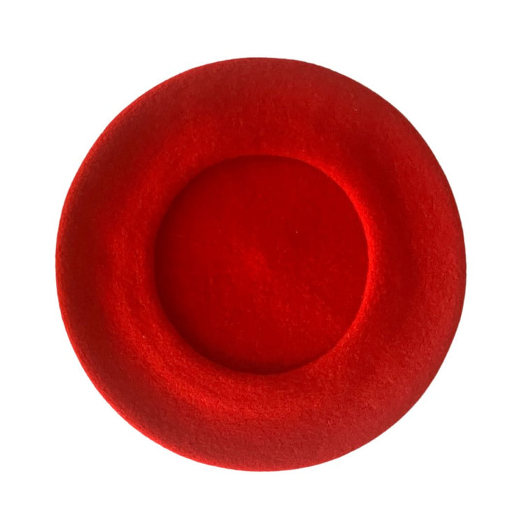 French red beret hat in pure wool – French Address