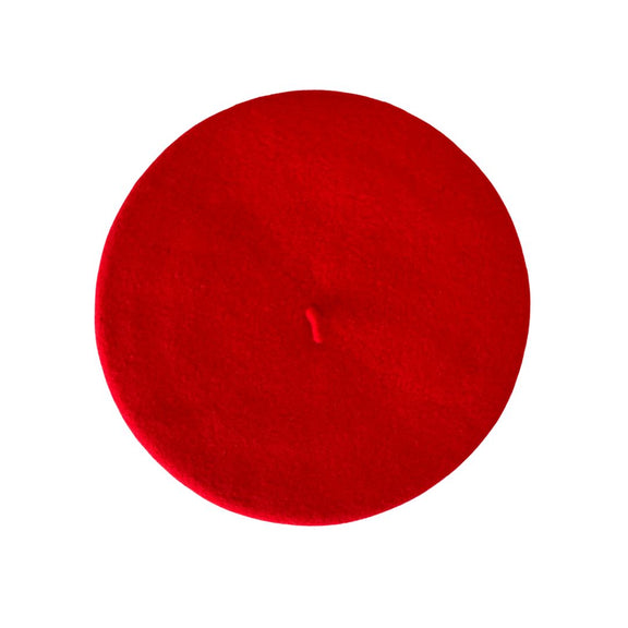 French red beret hat in pure wool – French Address